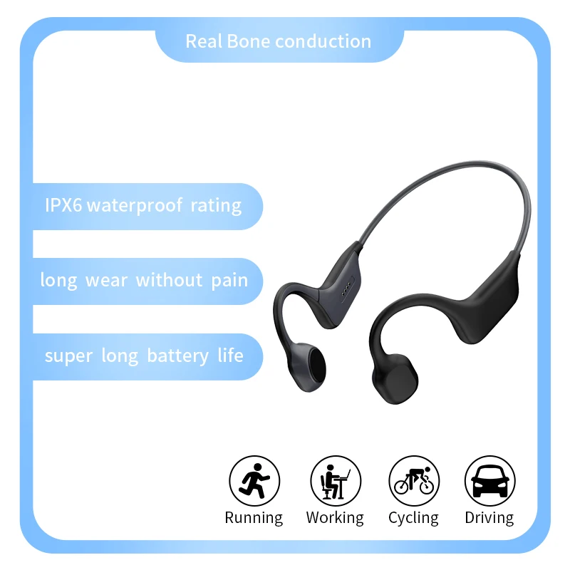 Real-Bone-Conduction-Bluetooth-Earphone-Wireless-HeadphonesIPX6 ...