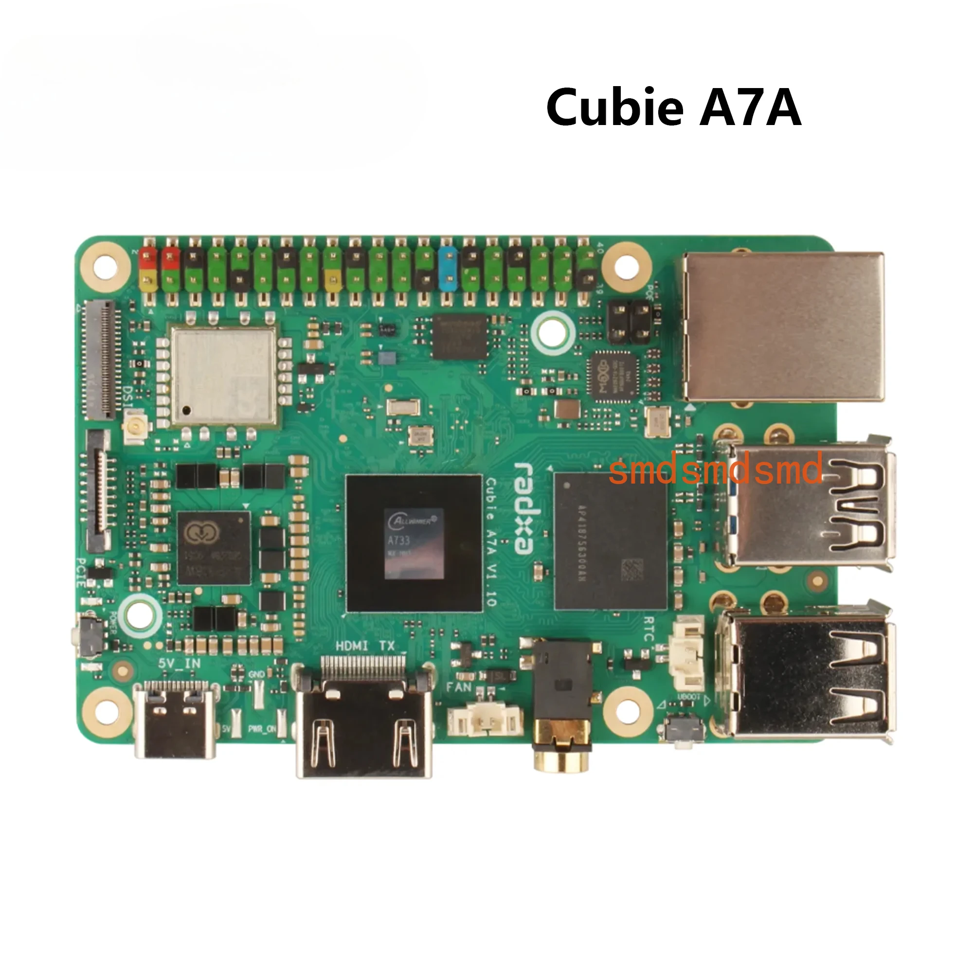 A7A Allwinner A733 8-core SOC Development Board，3TOPS NPU,WiFi 6 / BT 5 ...