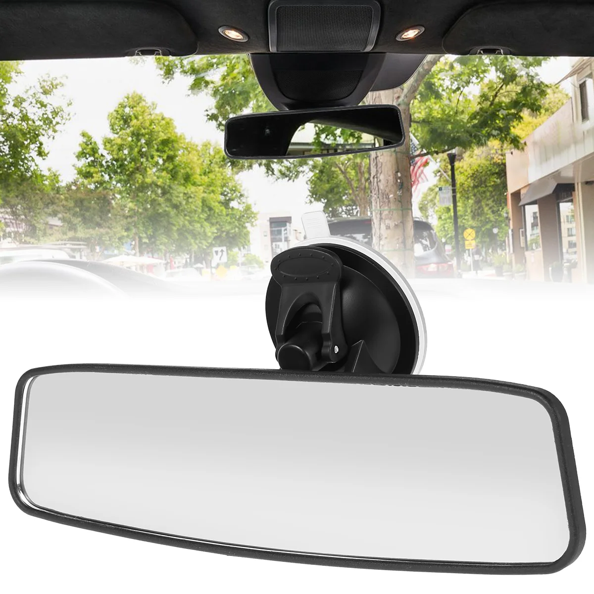 Universal Interior Rear View Mirror Car Rear Mirror Reduces Blind Spots ...