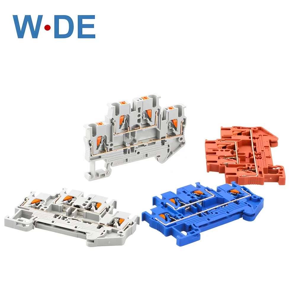 50pcs-PTTB-2-5-Wire-Conductor-4-Color-Electrical-Connector-Double-Level ...