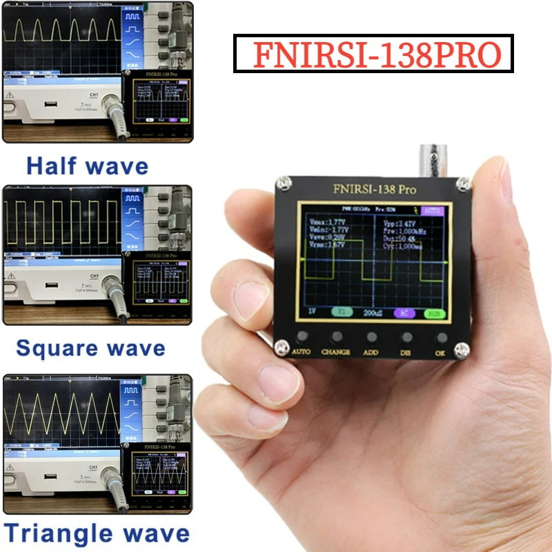 Fnirsi 138pro Multi-function Oscilloscope 2.4 Inch Digital Oscilloscope ...