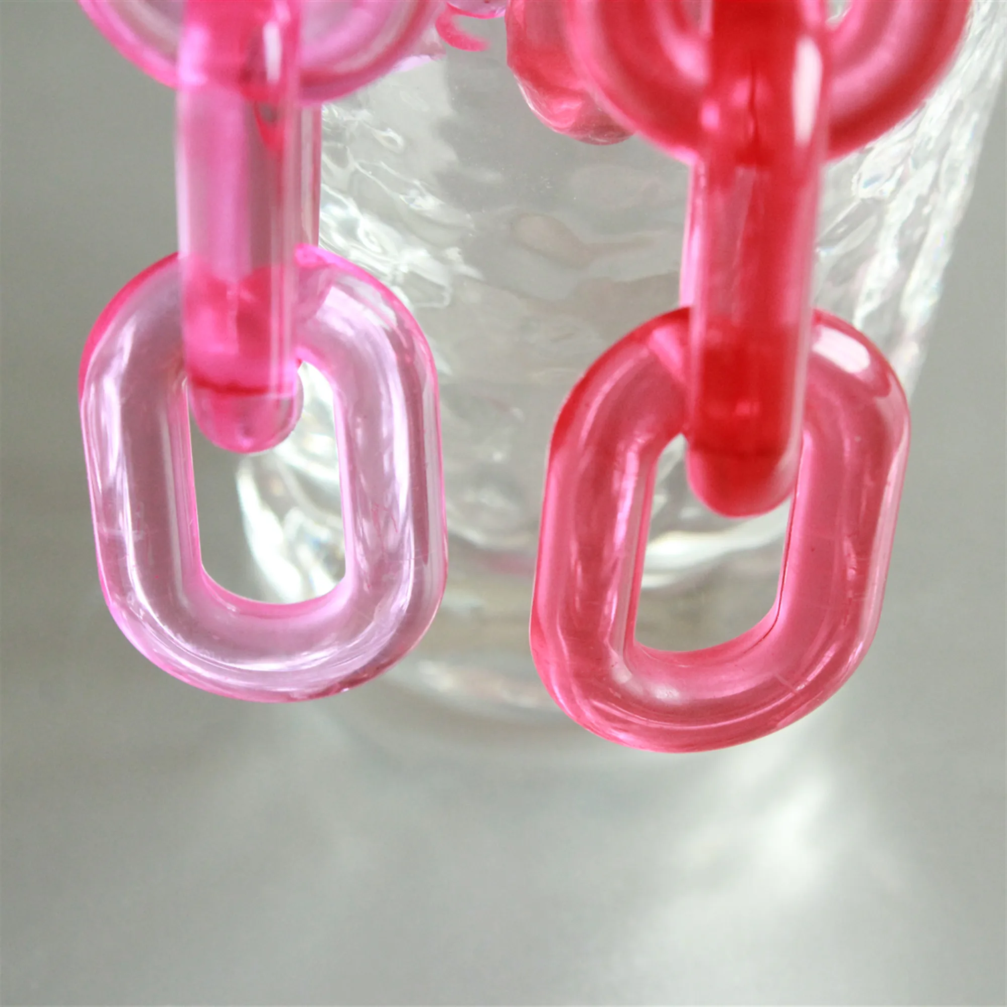 20pcs-Chunky-Clear-Red-Rose-Oval-Acrylic-Chunky-Chain-Links-Transparent ...