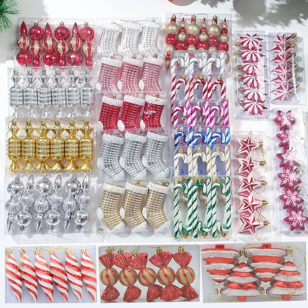 3-6Pcs-Christmas-Tree-Mini-Candy-Cane-Hanging-Holiday-Party-Ornament ...