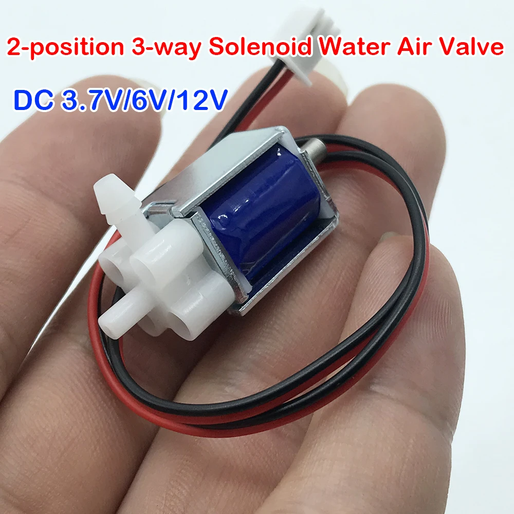 DC 3.7V 6V 12V 0420 Micro Solenoid Valve 2-position 3-way Water Valve ...