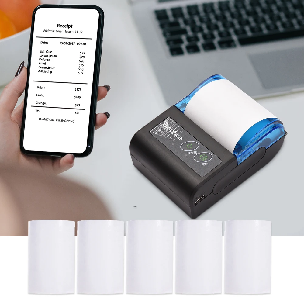 Portable-Mini-Thermal-Printer-2-inch-Wireless-USB-Receipt-Bill-Ticket ...