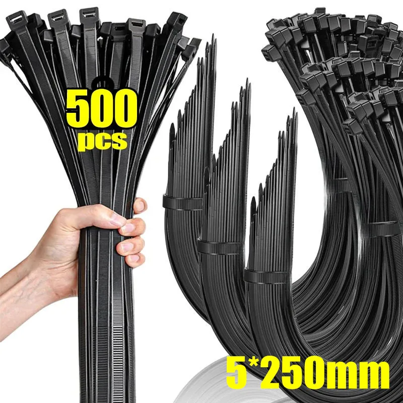 500-100Pcs-Wholesale-Plastic-Nylon-Cable-Ties-Self-locking-Cord-Straps ...