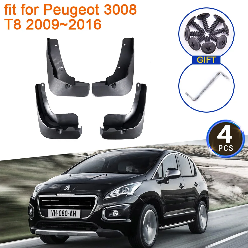 For-Peugeot-3008-T8-2009-2010-2011-2012-2013-2014-2015-2016-Mud-Flaps ...