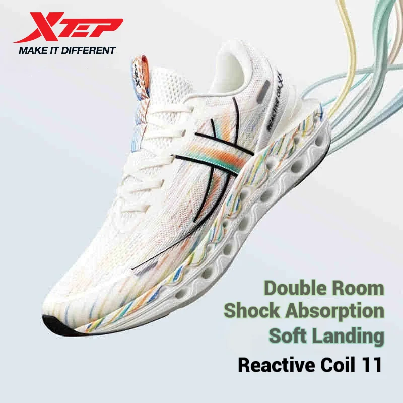 Xtep Reactive Coil 11.0 Running Shoes For Men Summer Sports Shoes Shock ...