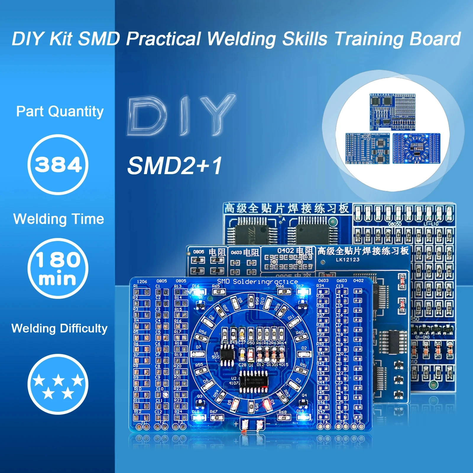 SMD-Advanced-Full-Patch-Welding-Practice-Board-Electronic-Components ...