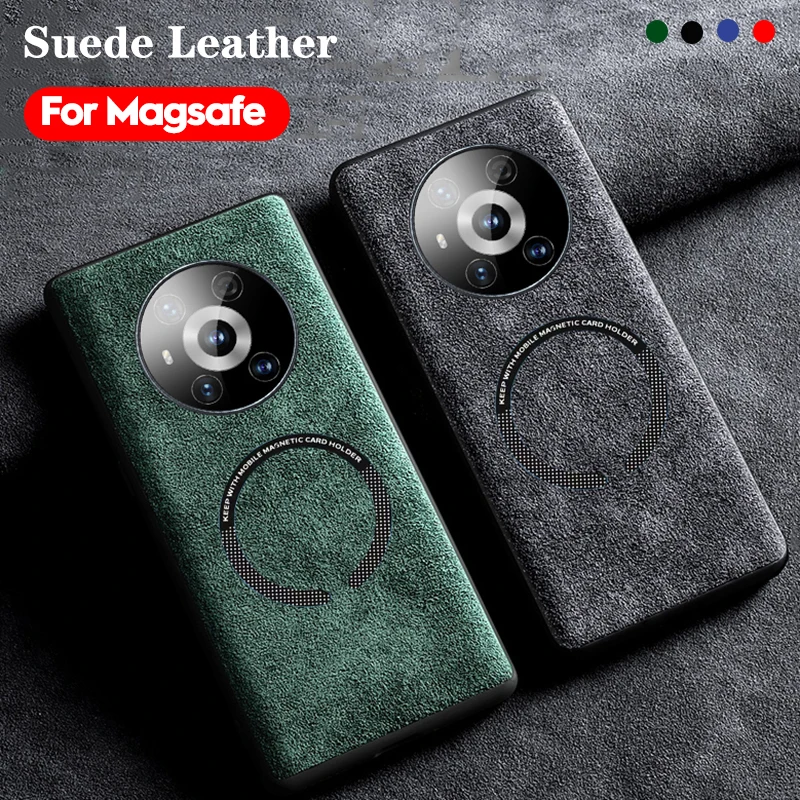 Luxury Suede Fur Magnetic Wireless Charging Case Cover for Oneplus 9R ...