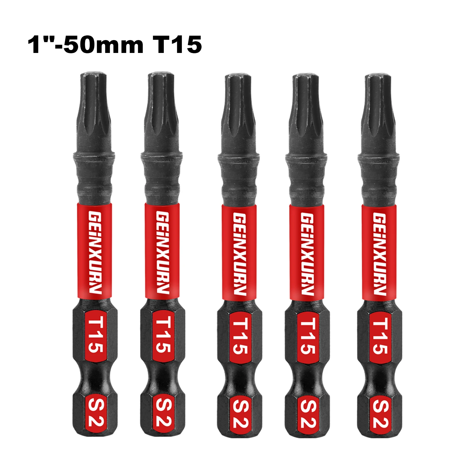 Geinxurn-2-In-Impact-Tough-Magnetic-Power-Bit-Set-Security-Torx-Head ...