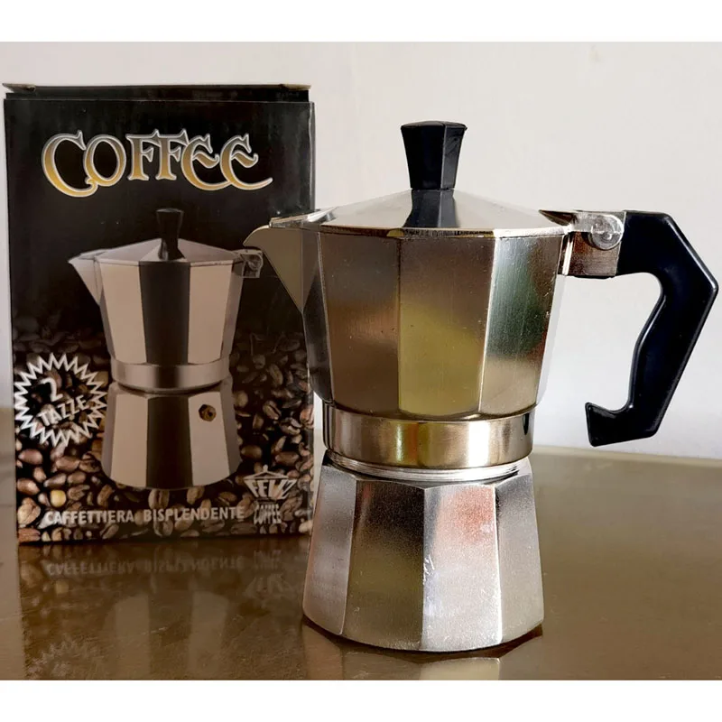 Cafetera Moka Pot 50ml-600ml Cafetera percoladora de café de acero ...