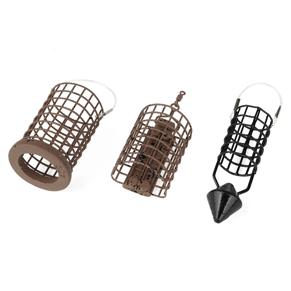Coarse-Carp-Fishing-Metal-Cage-Swim-Feeders-20-30-40-50-60g-Metal ...