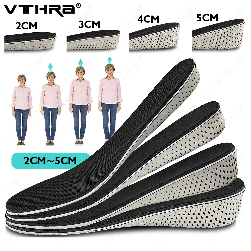 Comfortable-Height-Increase-Invisible-Insole-Heel-Lift-Insert-Memory-Foam-Insoles-Shoes-Feet ...