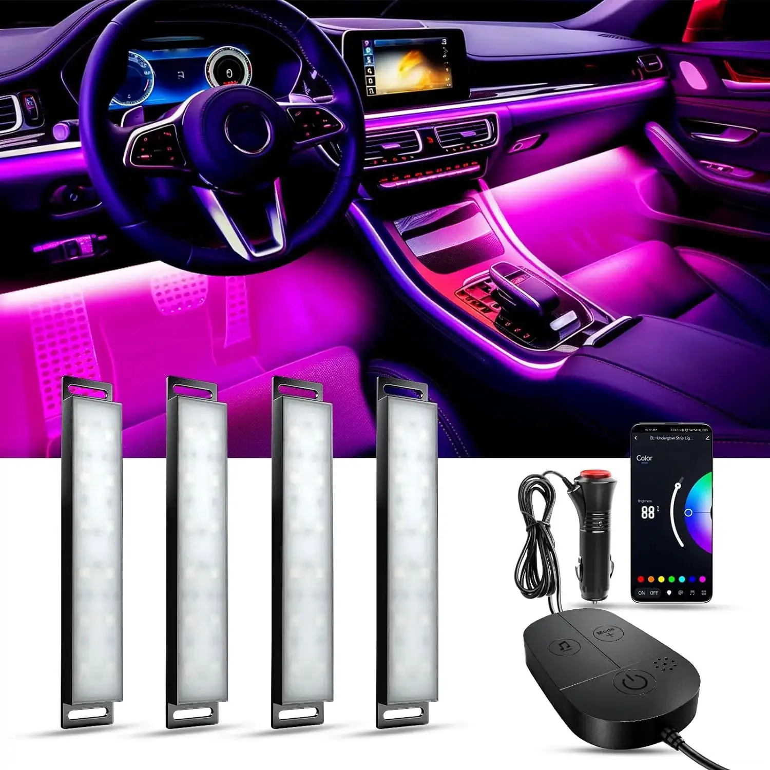L-mpara-LED-de-ambiente-RGB-para-Interior-de-coche-luz-de-m-sica ...