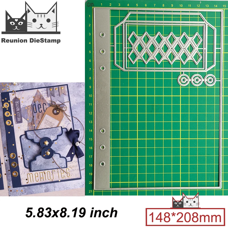 Reunion Page Planner Metal Cutting Dies DIY Cards Stencils Photo Album ...