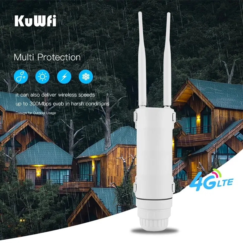 KuWFi-4G-Router-WIFI-esterno-150Mbps-impermeabile-4G-SIM-Card-Router ...