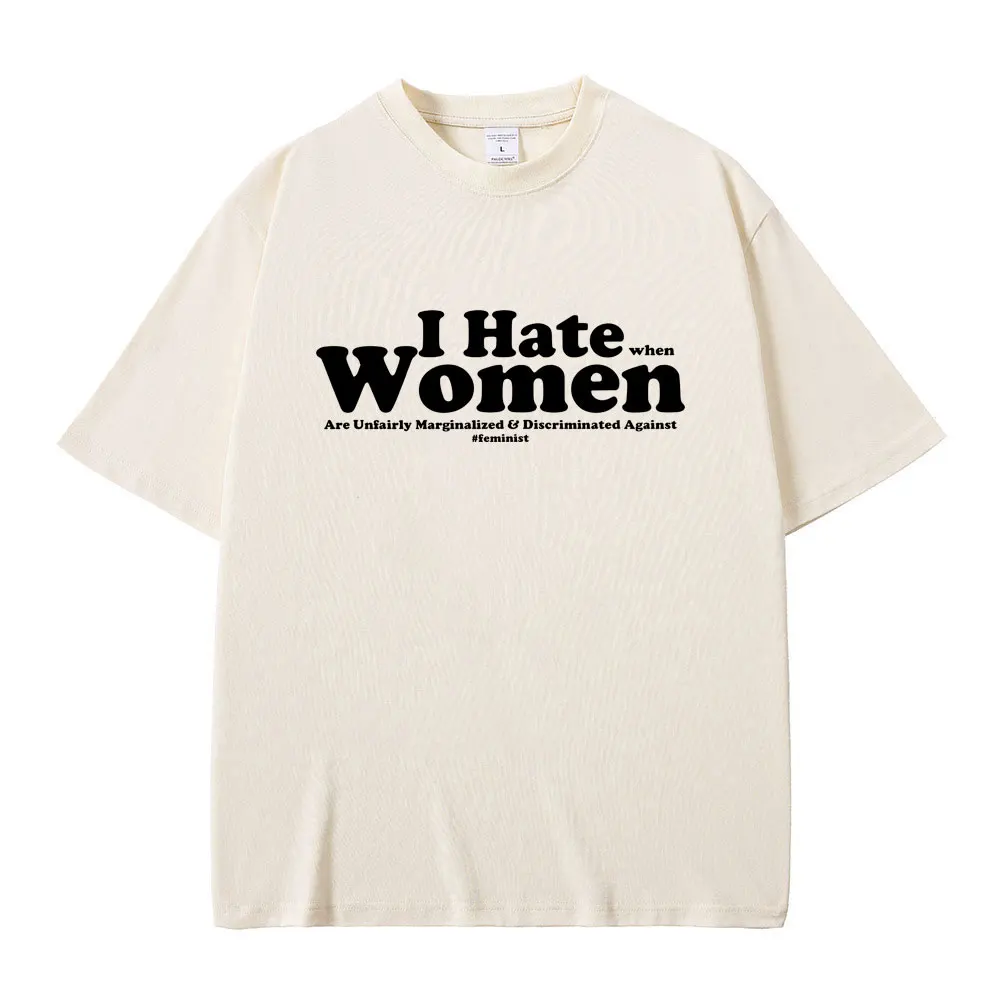 I Hate Women Funny Letter Meme T-shirt Men Women Casual Cotton Vintage ...