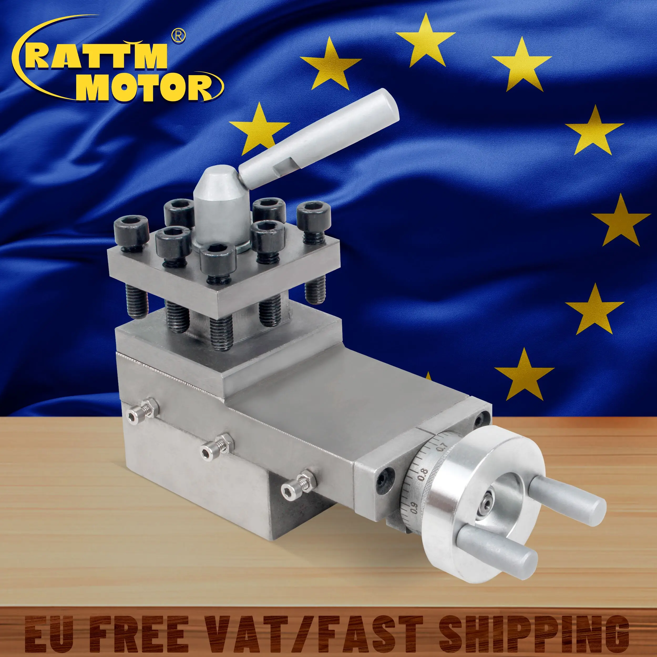 【EU Free VAT】Lathe Turning Tool Holder Machine Tool Slide Rest Compound ...