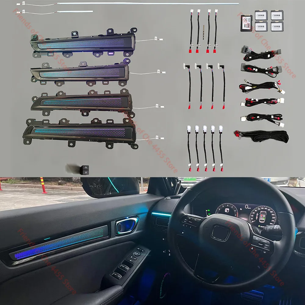 Ambient-Light-For-2022-Honda-civic-11th-Car-Interior-Neon-RGB-Led ...
