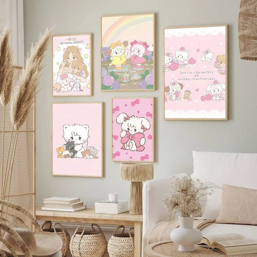Cartoon M-MIKKO Poster Decorative Paintings Suitable For Living Rooms ...