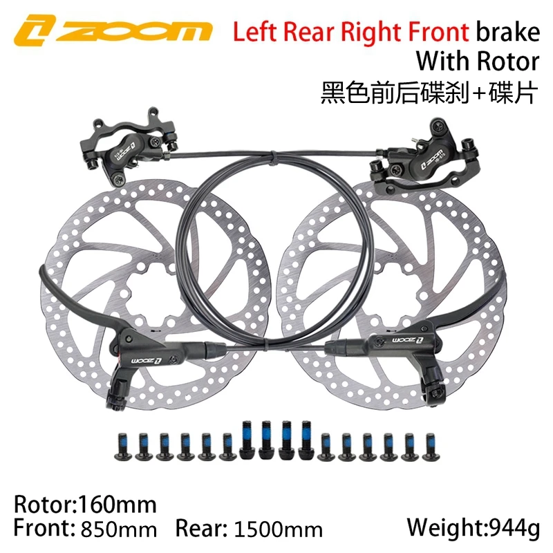 Zoom H876 Hydraulic Disc Brakes Mtb Mountain Bicycle Oil Brake 4 ...