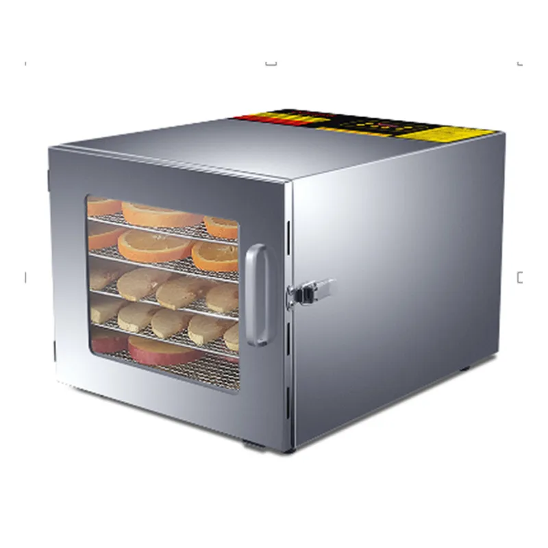 Electric-6-Layers-Stainless-Steel-Food-Dehydrator-Green-Leaf-Vegetable ...