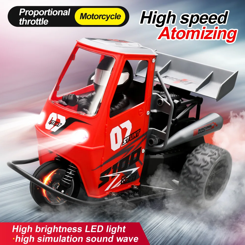 Three-Wheels-RC-Car-Motorcycle-with-Light-Spray-Remote-Control-Electric ...