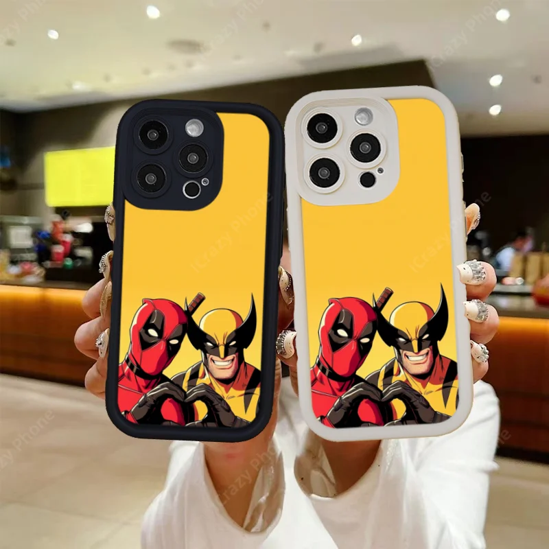 MINISO-Deadpool-w-wolverine-funda-de-tel-fono-para-iPhone-13-14-15-11 ...