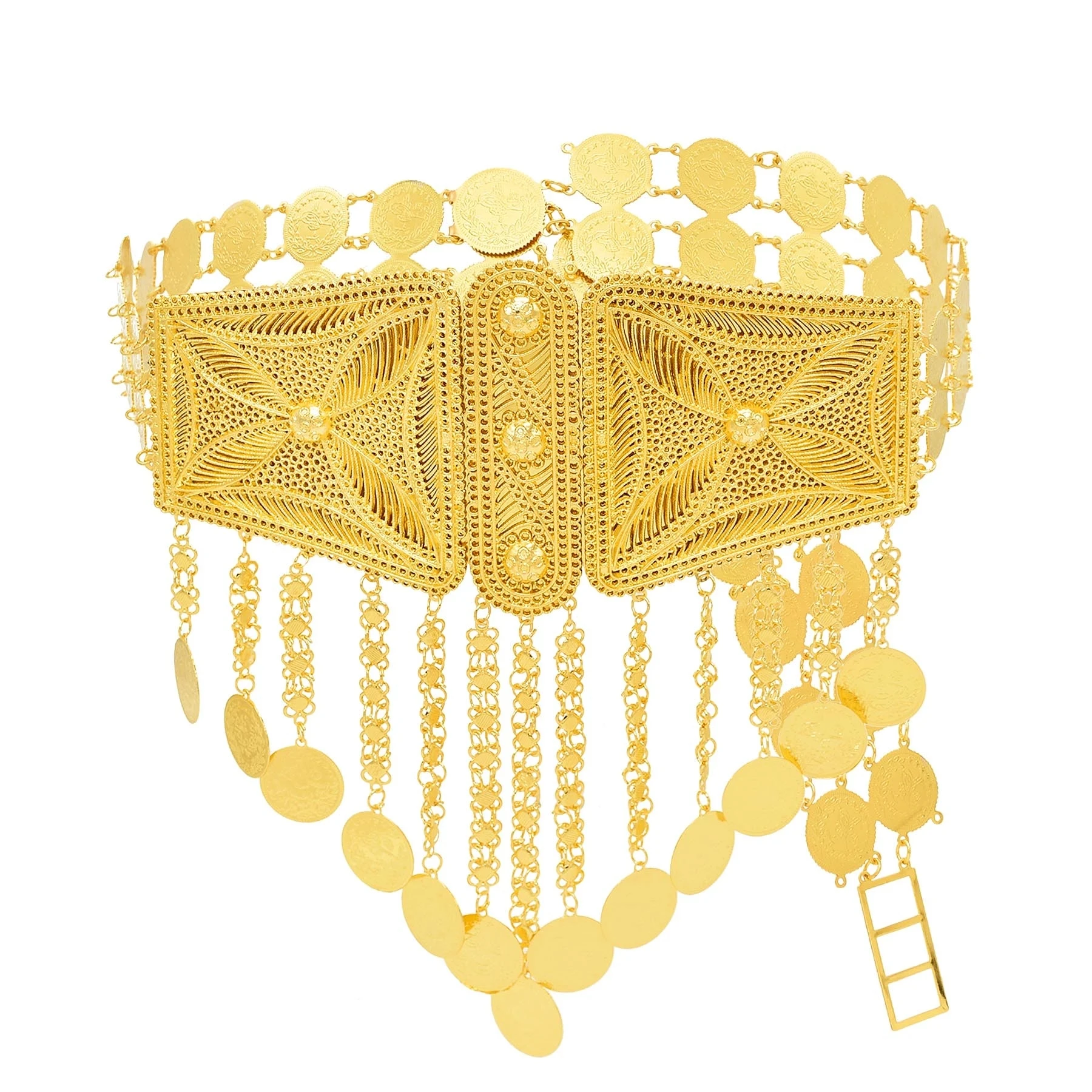 Golden-Trending-Butterfly-Long-Chain-Coins-Metal-Belt-Turkish-Kurdish ...