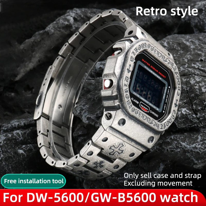 DW5600-mod-kit-for-Casio-DW-5600-stainless-steel-case-modified-retro ...