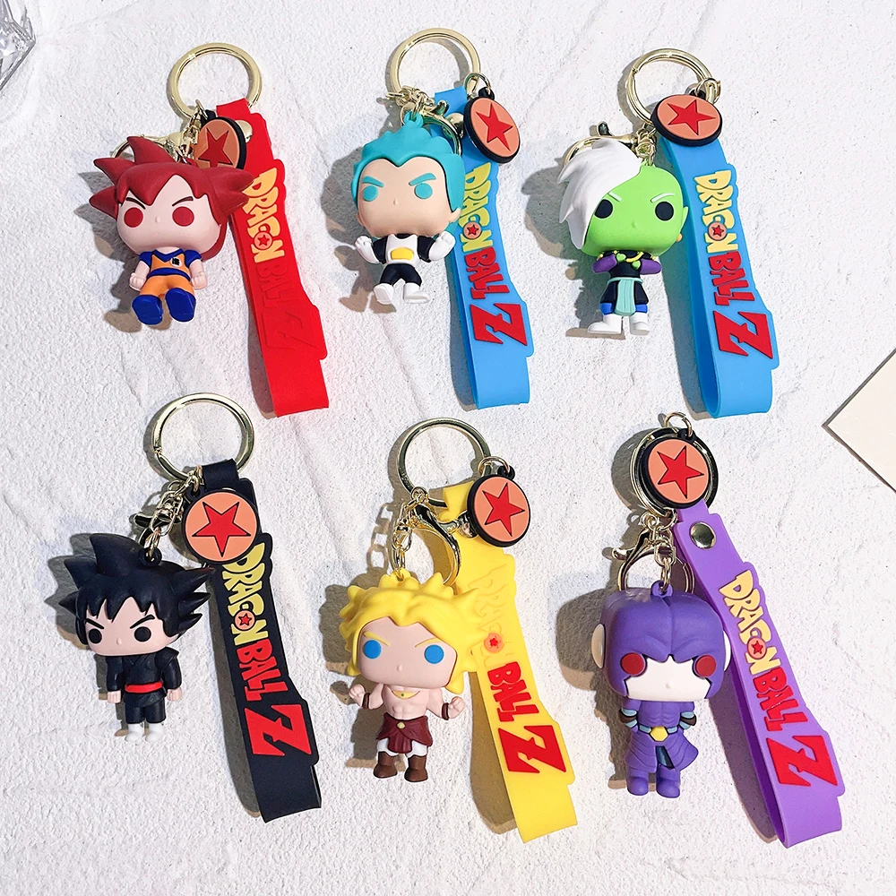 Dragon Ball Keychain Cartoon Anime Keychains Beerus Son Goku Oozaru ...
