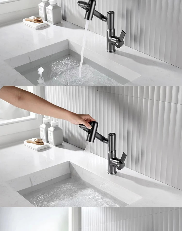 Luxury Swivel Faucet with Temperature Display - FaucetBazaar