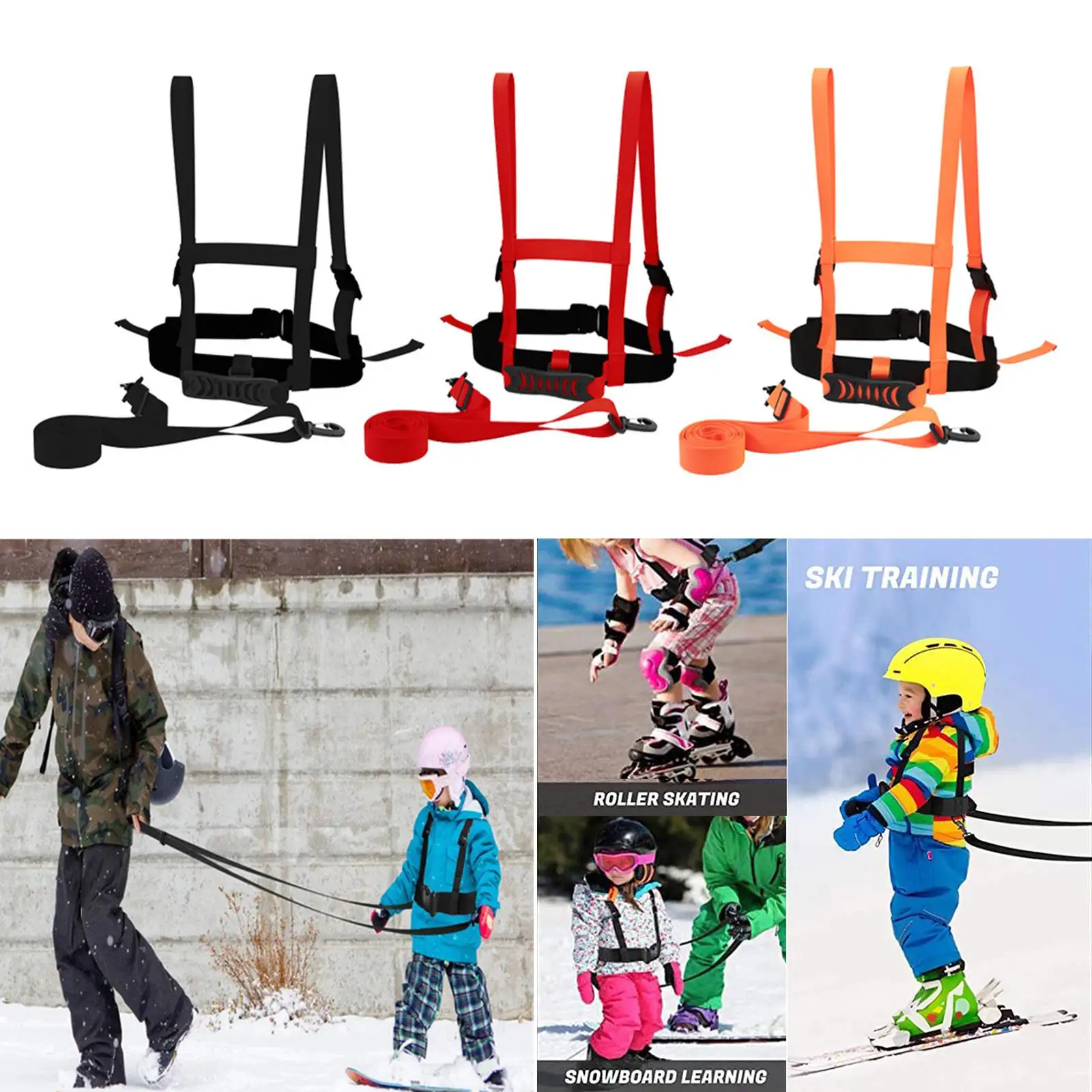 Kids Ski Harness Shoulder Strap Leash Slopes Fundamentals Trainer for ...