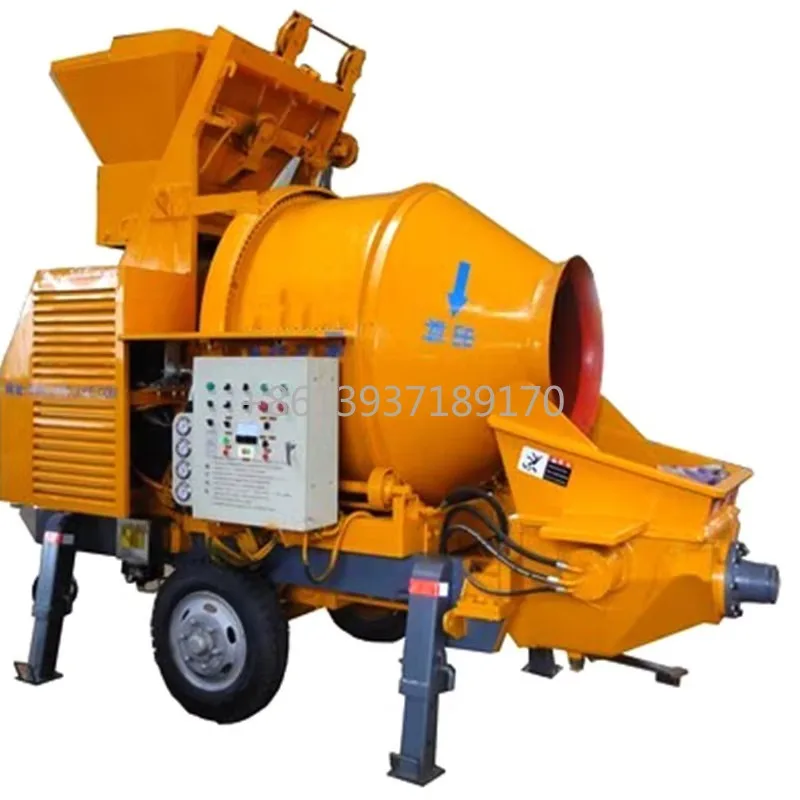 Mobile Electric Cement Mixer with Pump Machine Concrete Mixer Pump ...