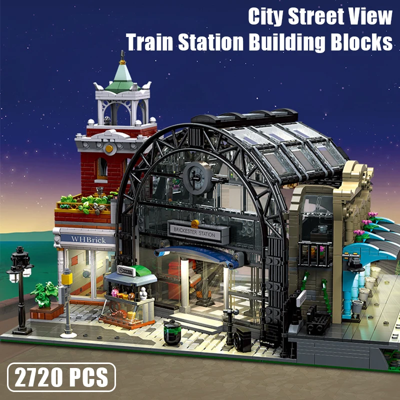 MOC-City-Train-Station-Model-Building-Blocks-Montagem-Arquitetura ...