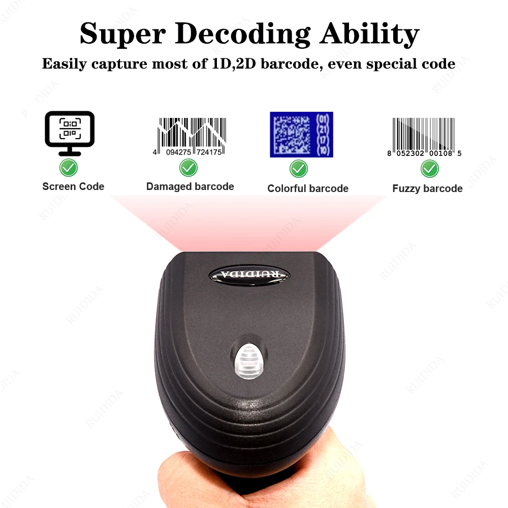 Wireless-qr-Barcode-Reader-Portable-Bar-code-Scanner-Wired-2d-Scanner ...