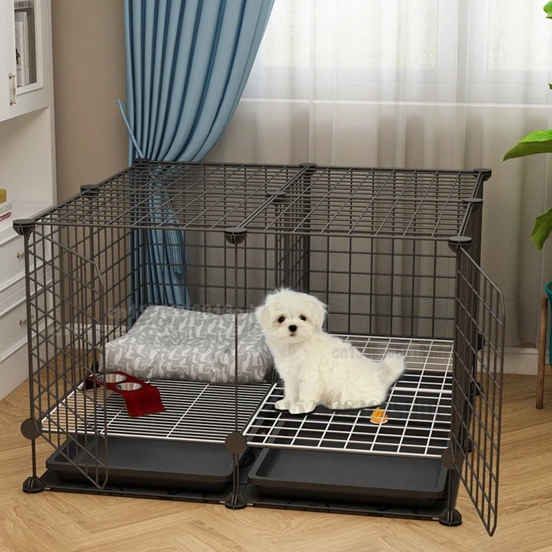 Dog Cages Small Dog Indoor Cages With Toilets Medium-sized Kennels ...