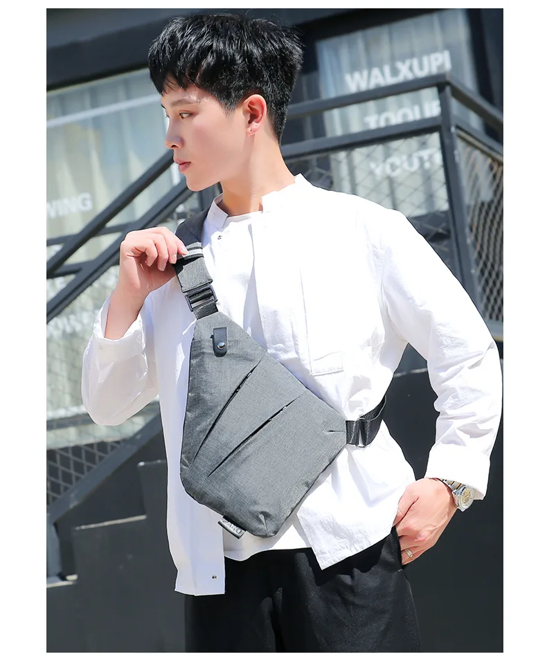 Mintiml® Personal Flex Bag Unisex Ultra Thin Anti-theft Small Chest Bag ...