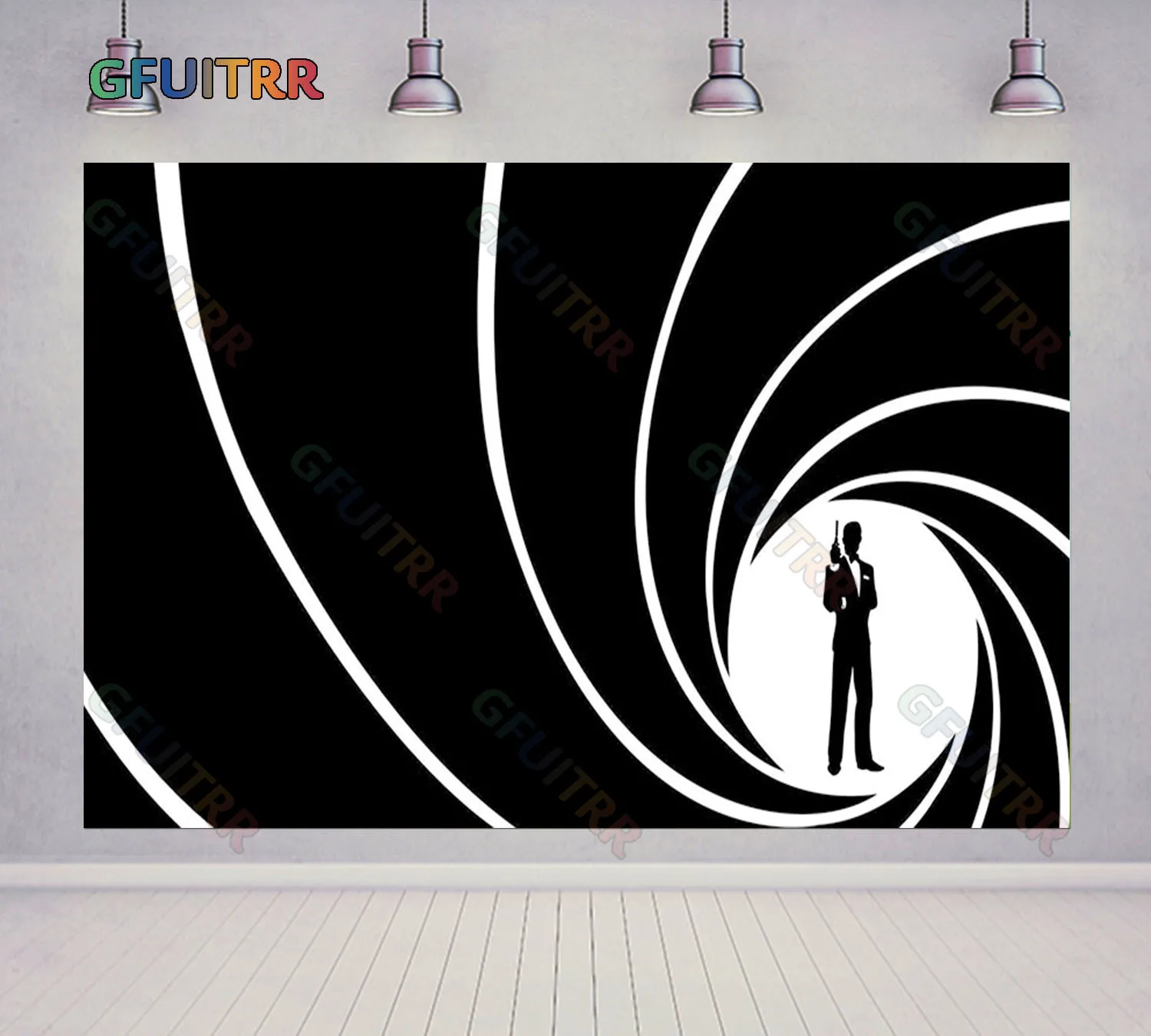 GFUITRR-James-Bond-007-Photography-Backdrop-Birthday-Party-Background ...