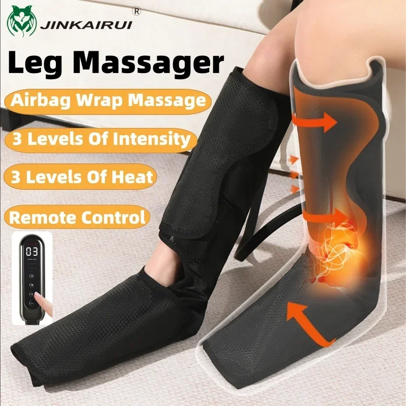 Jinkairui Fully Wrapped Leg Massager Electric Air Pressure Therapy Leg ...