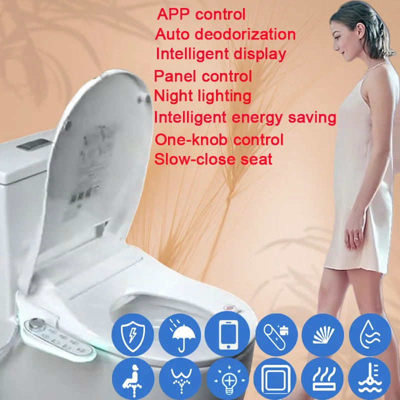 Smart APP Electric Toilet Seat Bidet Para Inodoro Cuvette Wc Bidet ...