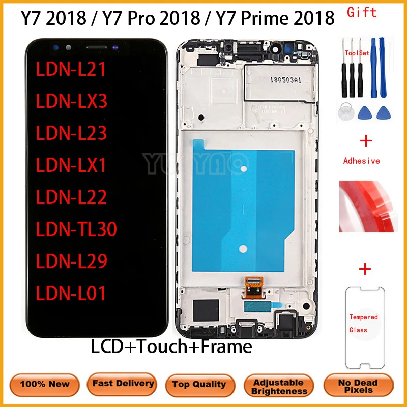 Display For Huawei Y7 Prime 2018 Lcd Display Touch Screen Replacement ...