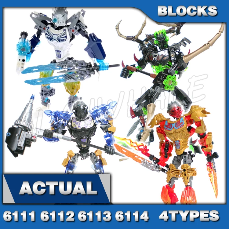 4-tipos-Bionicle-Unity-Mask-Uniter-of-Fire-Earth-Ice-Tahu-Onua-Umarak ...