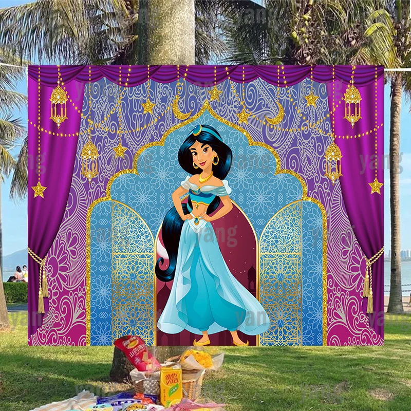 Disney-Cartoon-Aladdin-Prinzessin-Jasmine-Nach-Hintergrund-Geburtstag ...