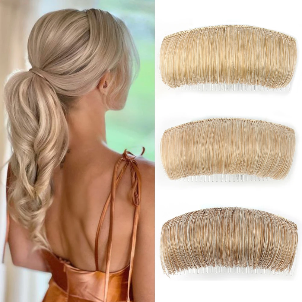 Clip Synthetic Hair Invisible False Hair Base Bump Fluffy Hair Pad ...