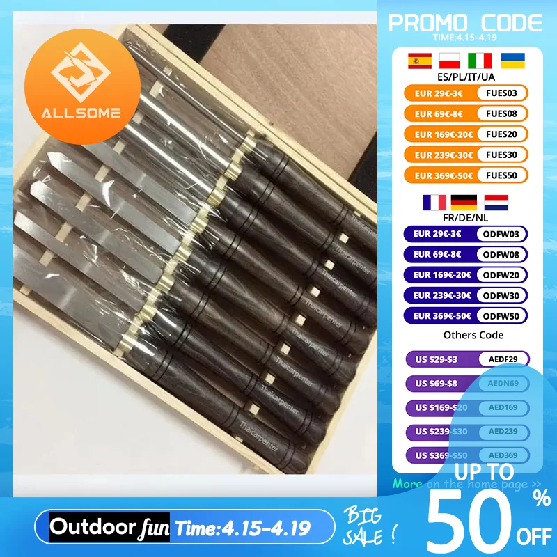 HSS-Turning-Chisel-Wooden-Boxed-Set-8Pcs-Wood-Chisel-Sets-Wood-Chisels ...