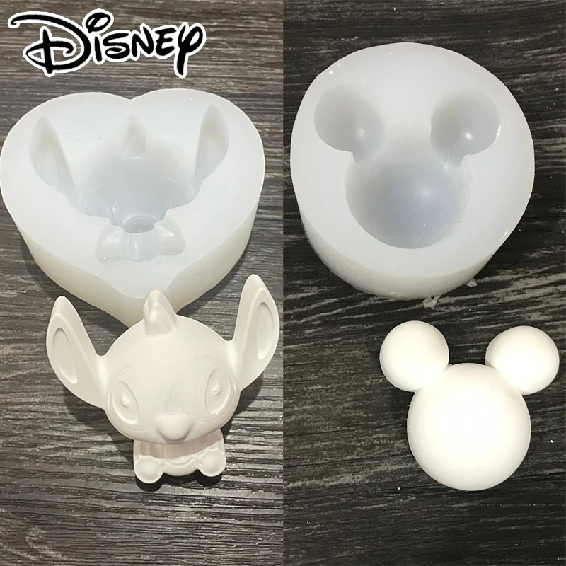 Disney-Mickey-Mouse-Stitch-Silicone-Mould-Cartoon-Candle-Mold-DIY ...