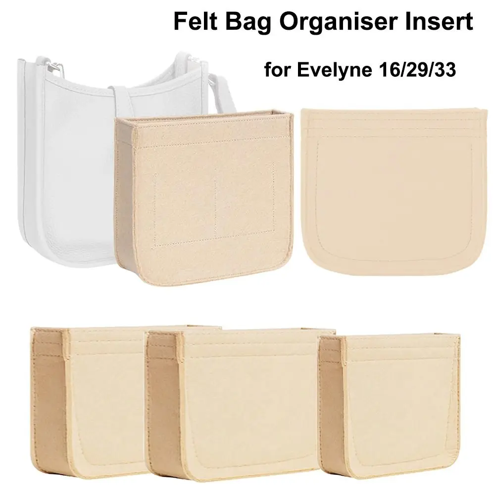New Durable Felt Handbag Insert Bag Multi-Pocket Portable Storage Bag ...