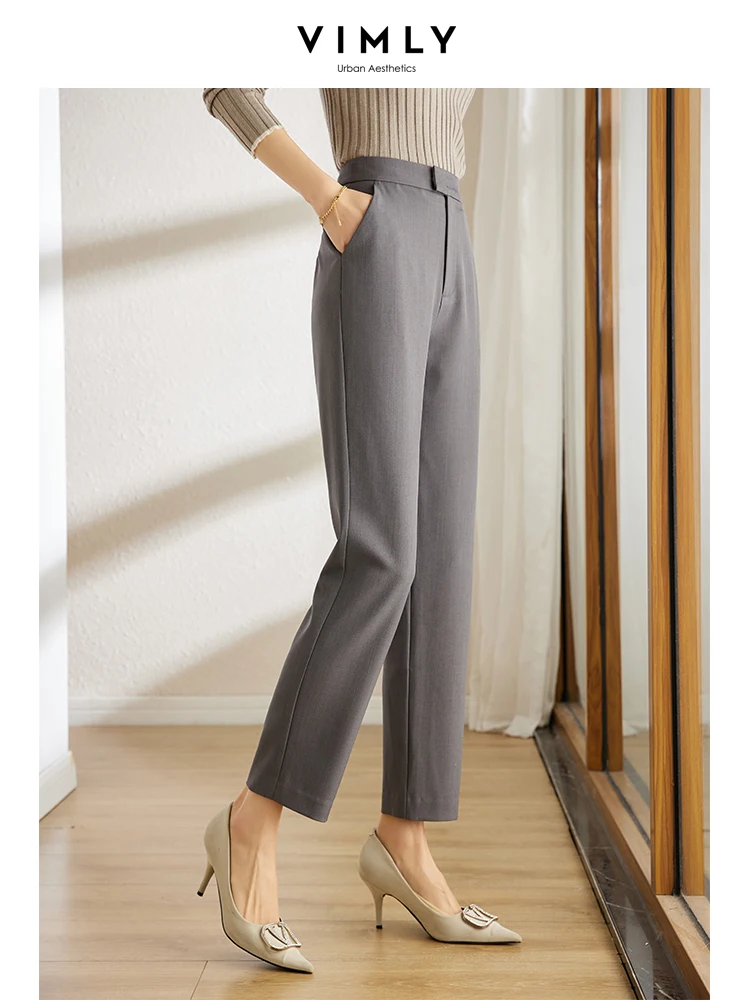 Vimly-2023-Spring-Summer-Pants-Women-Casual-Pencil-Elastic-Waist ...
